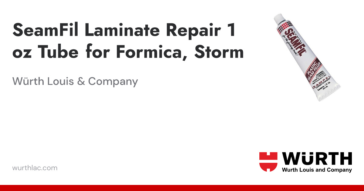 SeamFil Laminate Repair 1 oz Tube for Formica, Storm | Würth Louis ...