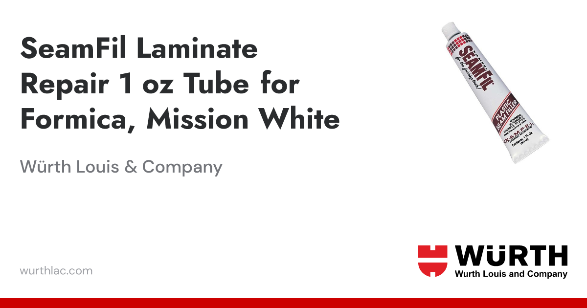 SeamFil Laminate Repair 1 oz Tube for Formica, Mission White | Würth ...