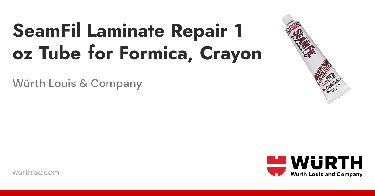 SeamFil Laminate Repair 1 oz Tube for Formica, Crayon | Würth Louis ...