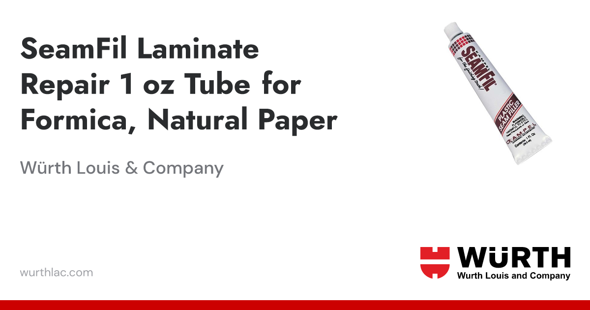 SeamFil Laminate Repair 1 oz Tube for Formica, Natural Paper | Würth ...