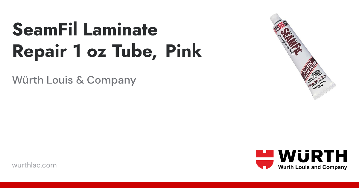 SeamFil Laminate Repair 1 oz Tube, Pink | Würth Louis & Company
