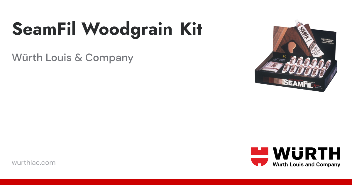 SeamFil Woodgrain Kit | Würth Louis & Company
