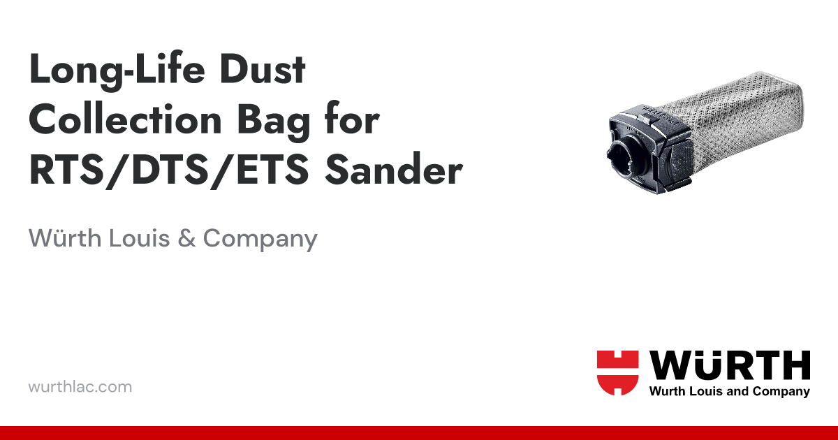 Long-Life Dust Collection Bag for RTS/DTS/ETS Sander | Würth Louis ...