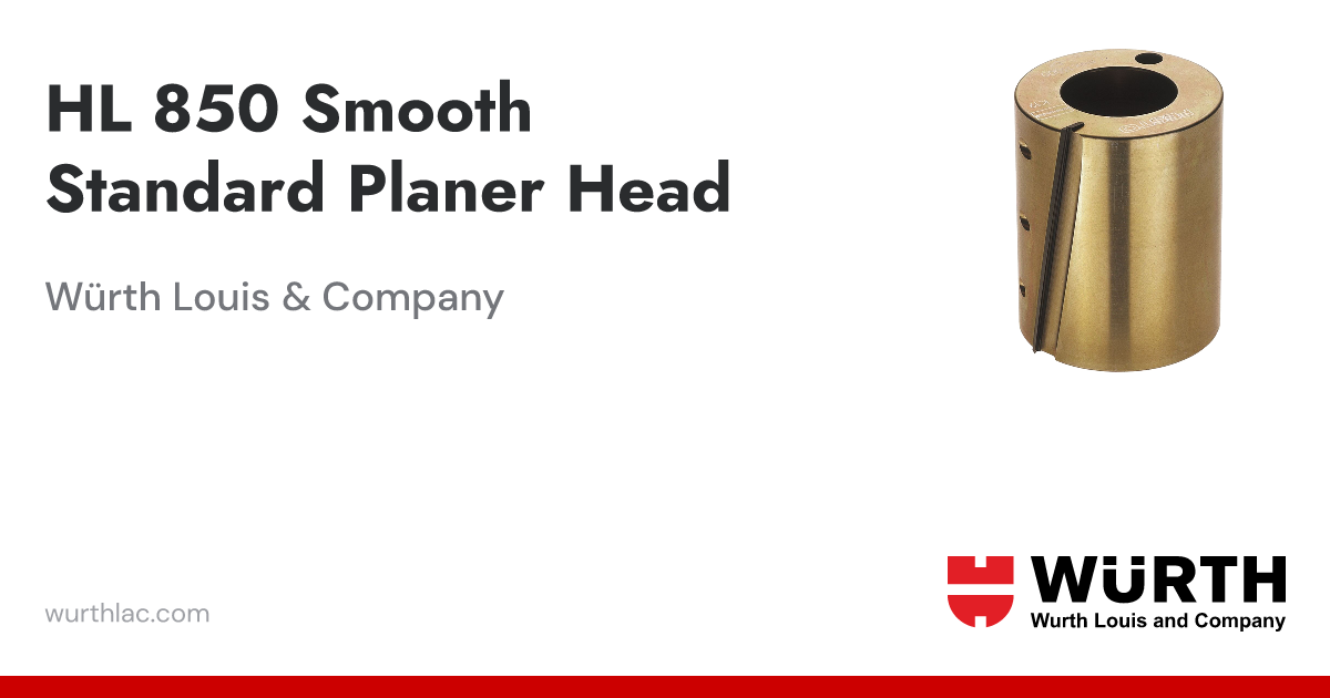 HL 850 Smooth Standard Planer Head | Würth Louis & Company