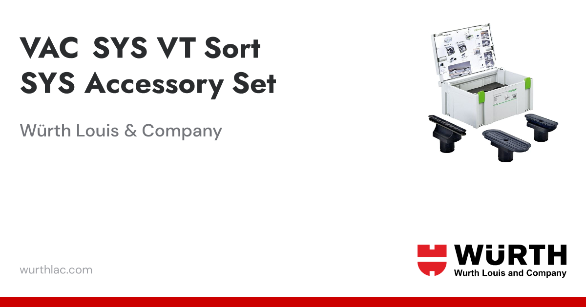 VAC SYS VT Sort SYS Accessory Set | Würth Louis & Company