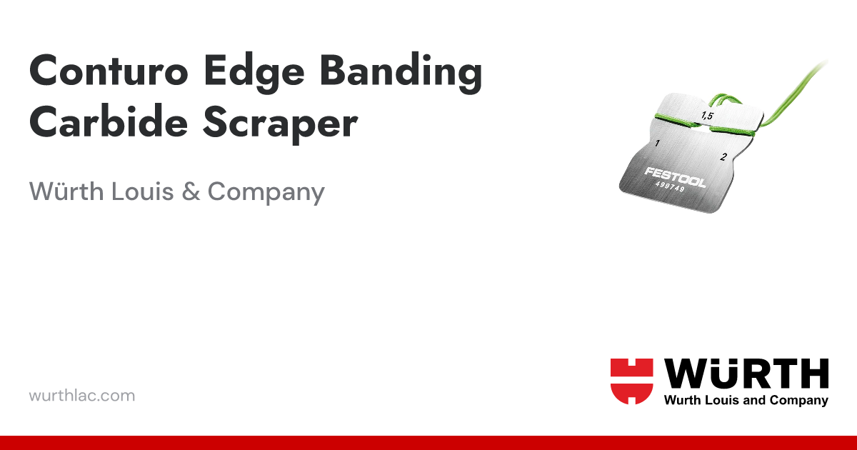 Conturo Edge Banding Carbide Scraper | Würth Louis & Company