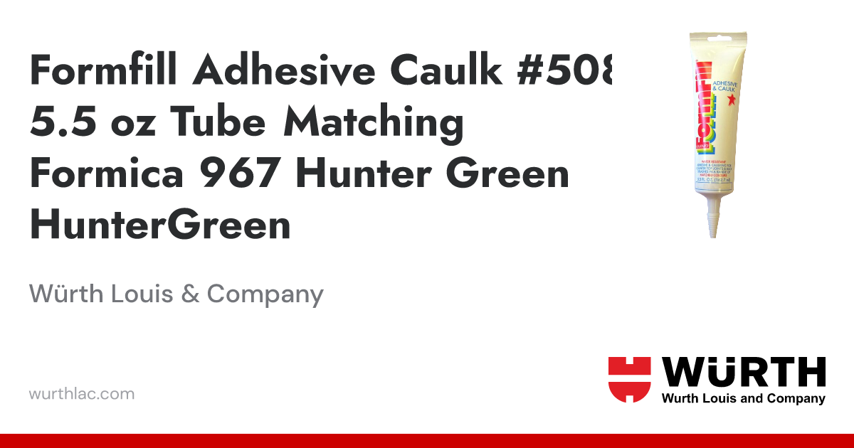 Formfill Adhesive Caulk #5081 5.5 oz Tube Matching Formica 967 Hunter ...