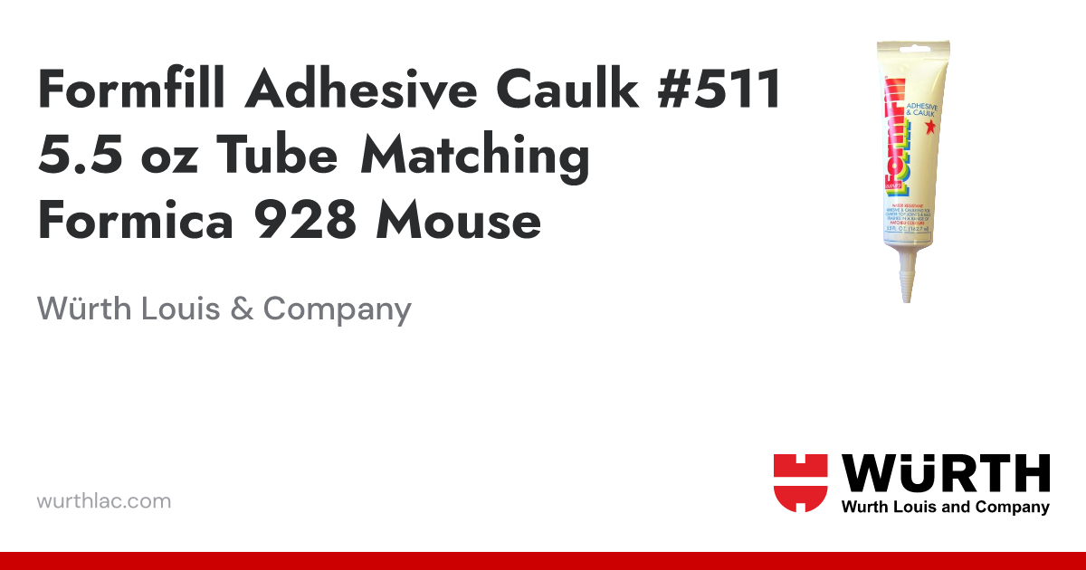 Formfill Adhesive Caulk #5114 5.5 oz Tube Matching Formica 928 Mouse ...