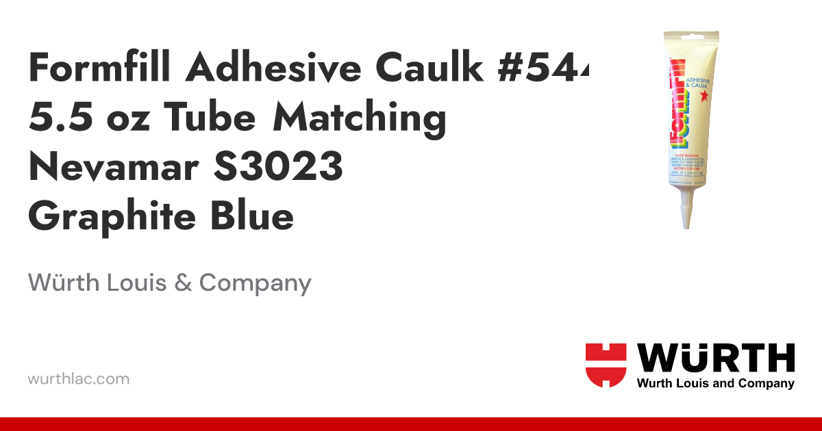Formfill Adhesive Caulk #5449 5.5 oz Tube Matching Nevamar S3023 ...