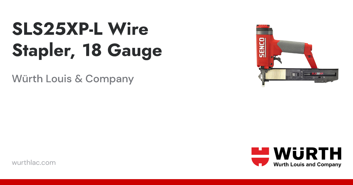 SLS25XP-L Wire Stapler, 18 Gauge | Würth Louis & Company