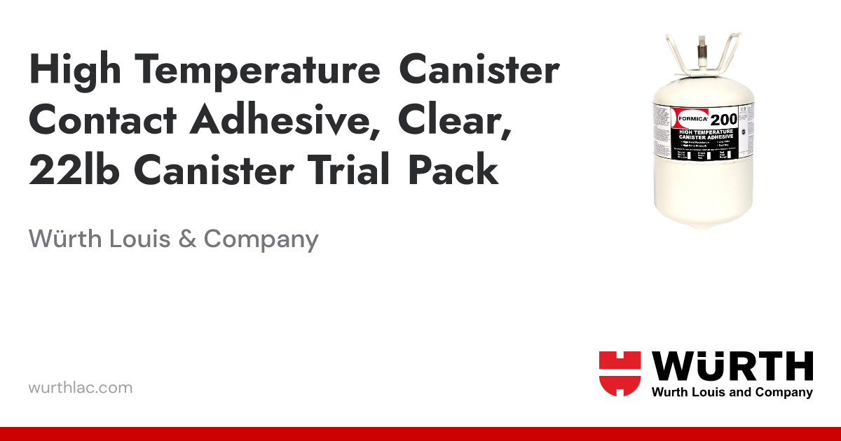 High Temperature Canister Contact Adhesive, Clear, 22lb Canister Trial ...