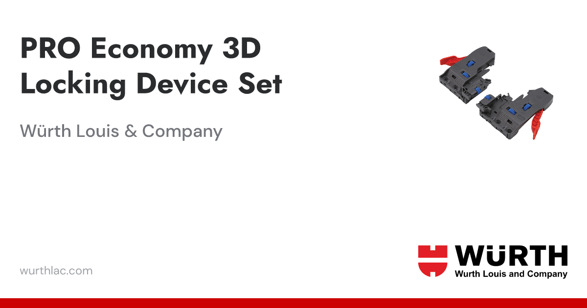 PRO Economy 3D Locking Device Set | Würth Louis & Company