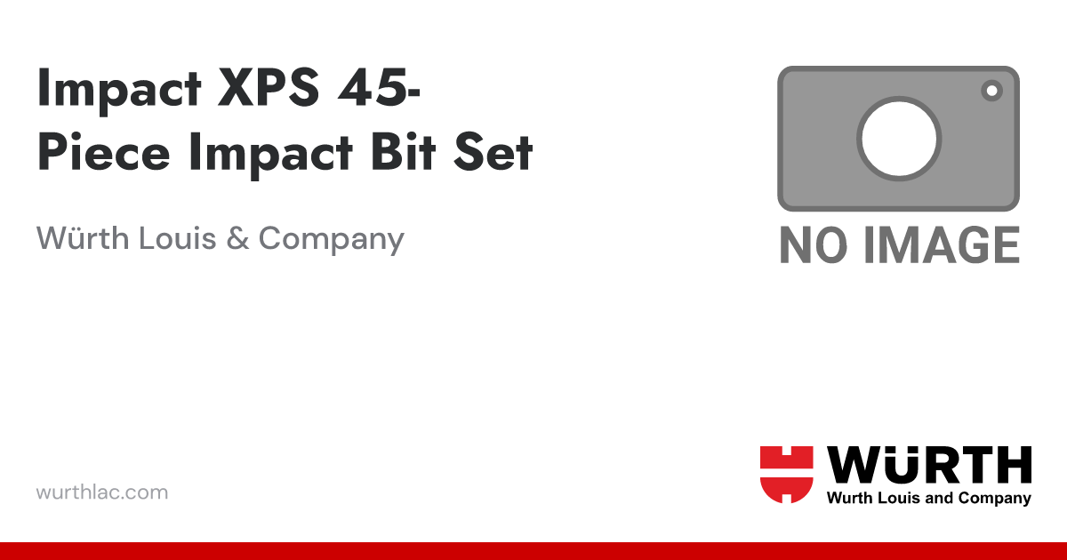 Impact XPS 45-Piece Impact Bit Set | Würth Louis & Company
