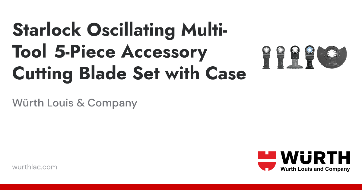 Starlock Oscillating Multi-Tool 5-Piece Accessory Cutting Blade Set ...