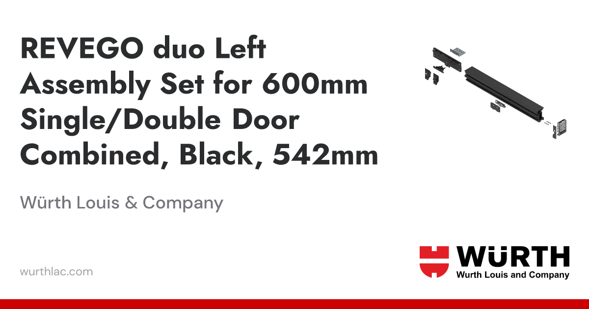 REVEGO duo Left Assembly Set for 600mm Single/Double Door Combined ...