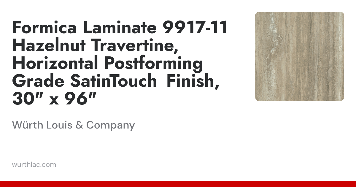 Formica Laminate 9917-11 Hazelnut Travertine, Horizontal Postforming ...