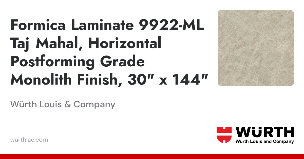 Formica Laminate 9922-ML Taj Mahal, Horizontal Postforming Grade ...