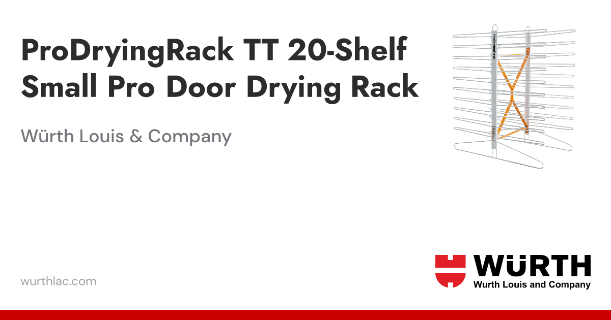 ProDryingRack TT 20-Shelf Small Pro Door Drying Rack | Würth Louis ...