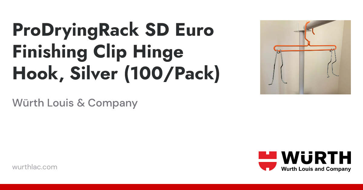 ProDryingRack SD Euro Finishing Clip Hinge Hook, Silver (100/Pack ...
