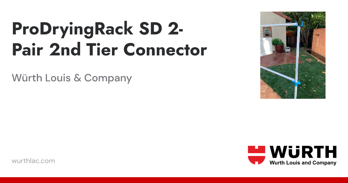 ProDryingRack SD 2-Pair 2nd Tier Connector | Würth Louis & Company