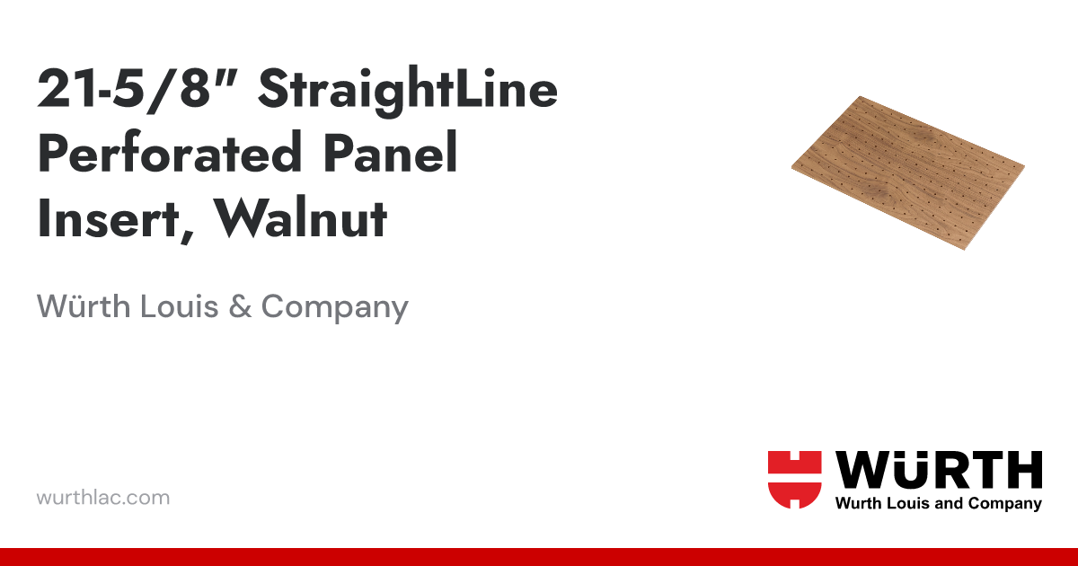 21-5/8" StraightLine Perforated Panel Insert, Walnut | Würth Louis ...