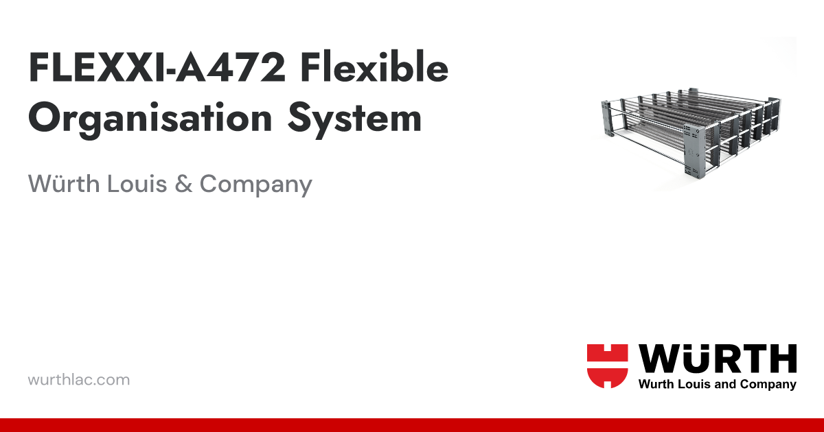 FLEXXI-A472 Flexible Organisation System | Würth Louis & Company