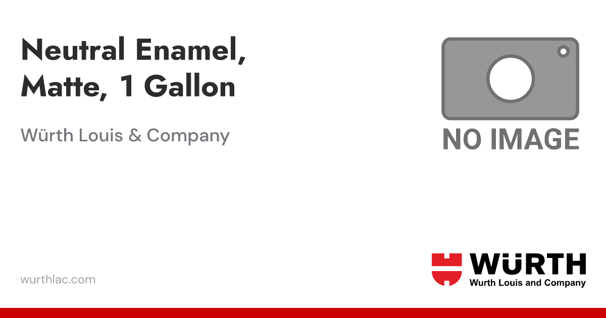 Neutral Enamel, Matte, 1 Gallon | Wurth Louis and Company