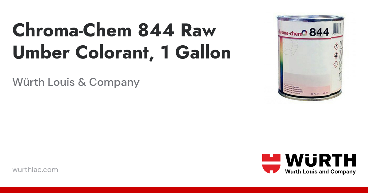 Chroma-Chem 844 Raw Umber Colorant, 1 Gallon | Würth Louis & Company