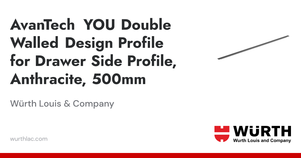 AvanTech YOU Double Walled Design Profile for Drawer Side Profile ...