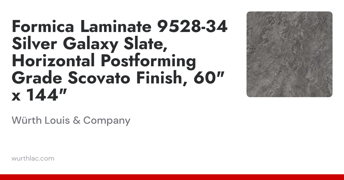 Formica Laminate 9528-34 Silver Galaxy Slate, Horizontal Postforming ...