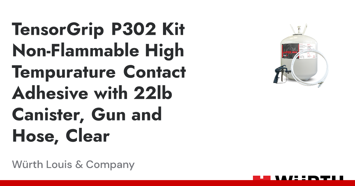 TensorGrip P302 Kit Non-Flammable High Tempurature Contact Adhesive ...