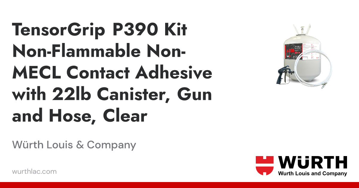 TensorGrip P390 Kit Non-Flammable Non-MECL Contact Adhesive with 22lb ...