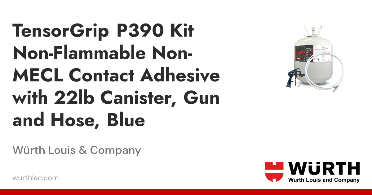 TensorGrip P390 Kit Non-Flammable Non-MECL Contact Adhesive with 22lb ...