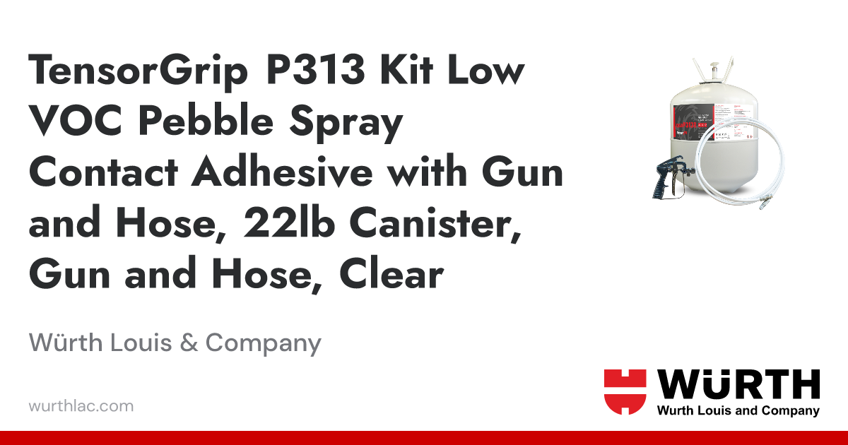 TensorGrip P313 Kit Low VOC Pebble Spray Contact Adhesive with Gun and ...