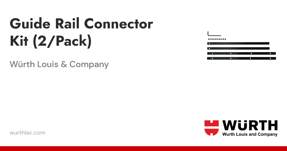 Guide Rail Connector Kit (2/Pack) | Wurth Louis and Company