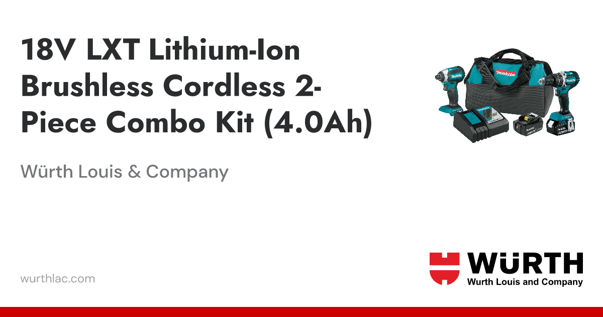 18V LXT Lithium-Ion Brushless Cordless 2-Piece Combo Kit (4.0Ah ...