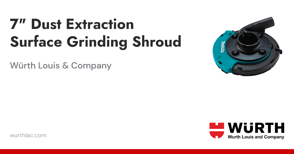7" Dust Extraction Surface Grinding Shroud | Würth Louis & Company