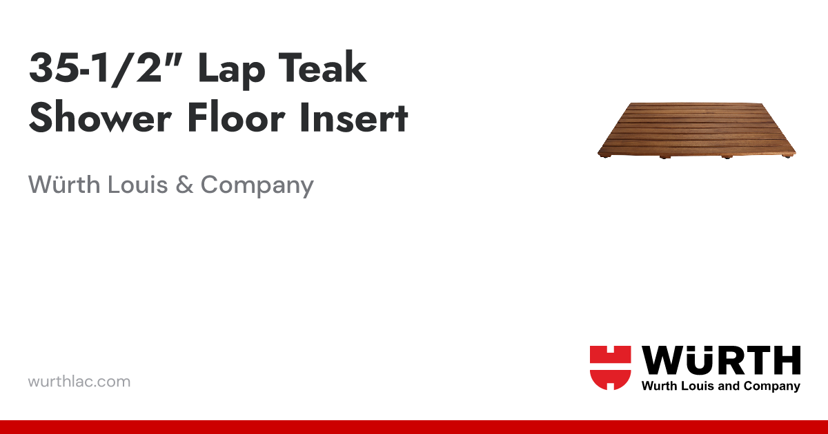 35-1/2" Lap Teak Shower Floor Insert | Würth Louis & Company