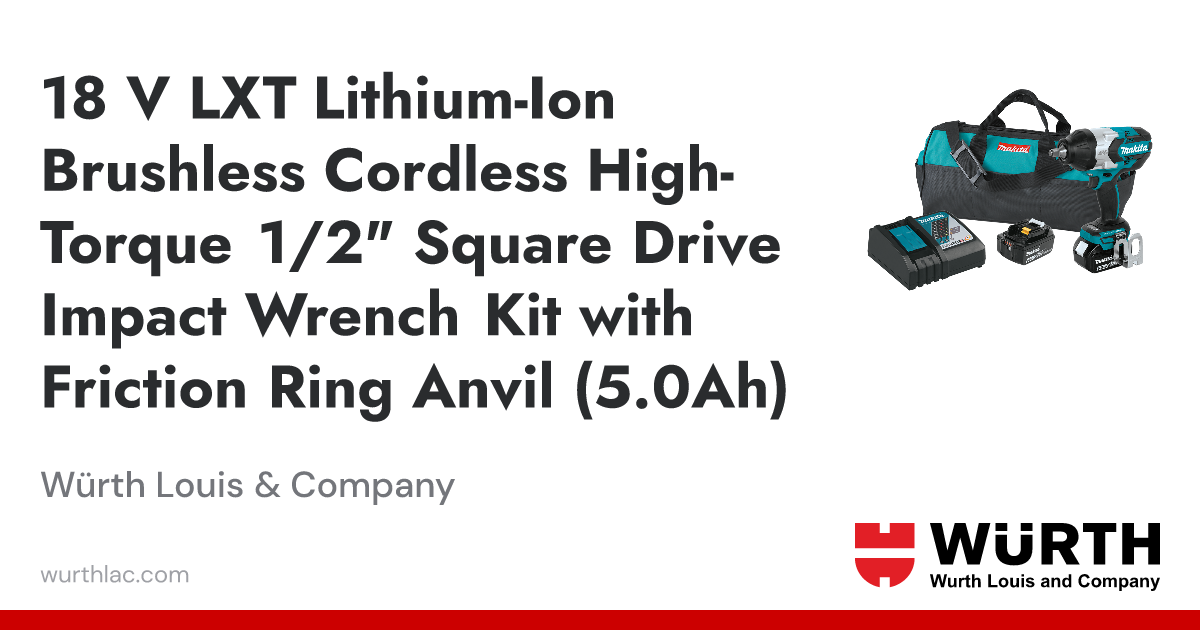18 V LXT Lithium-Ion Brushless Cordless High-Torque 1/2" Square Drive ...