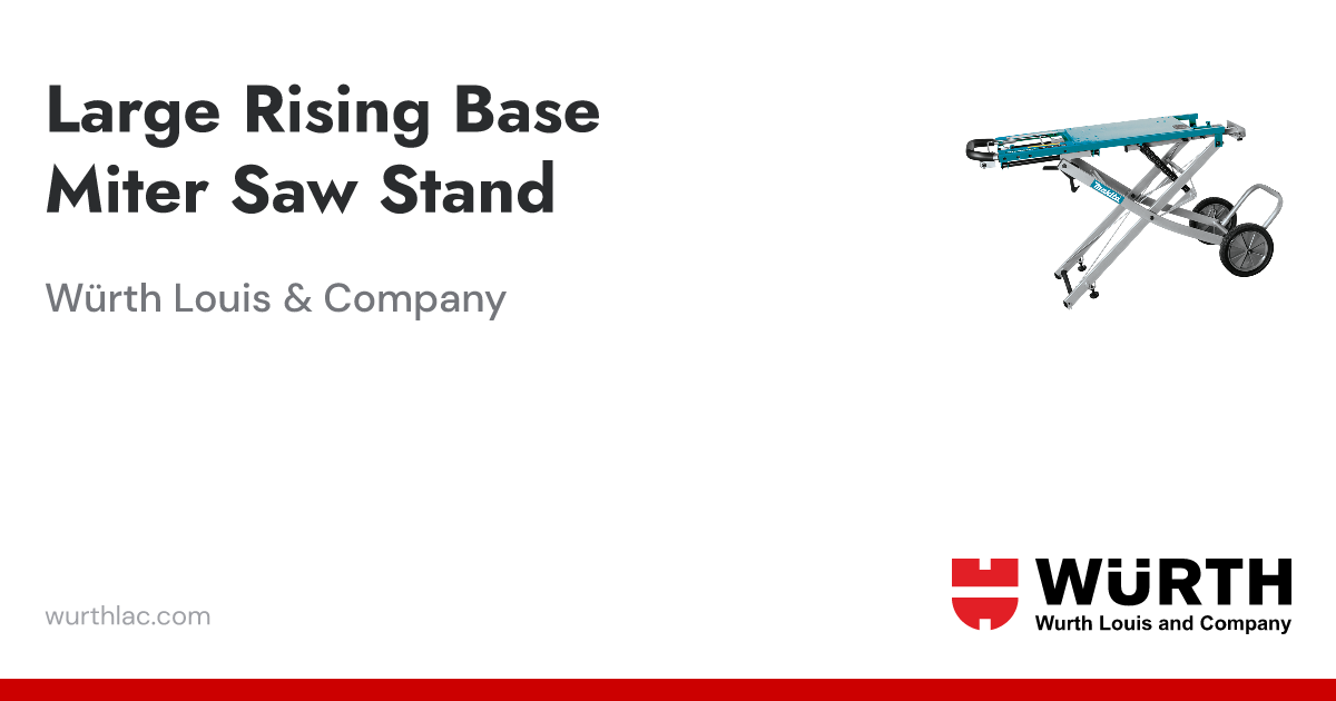 Large Rising Base Miter Saw Stand | Würth Louis & Company
