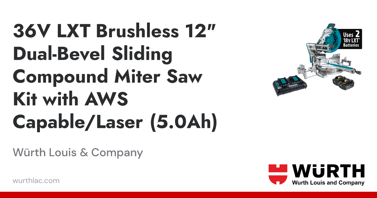 36V LXT Brushless 12" Dual-Bevel Sliding Compound Miter Saw Kit with ...
