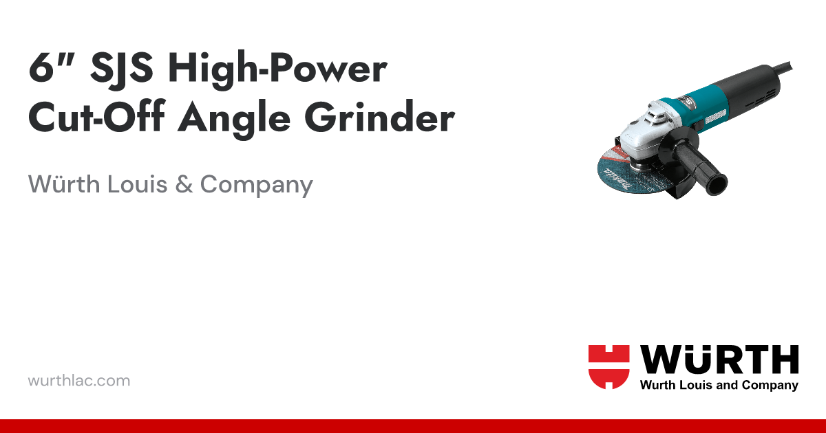 6" SJS High-Power Cut-Off Angle Grinder | Würth Louis & Company