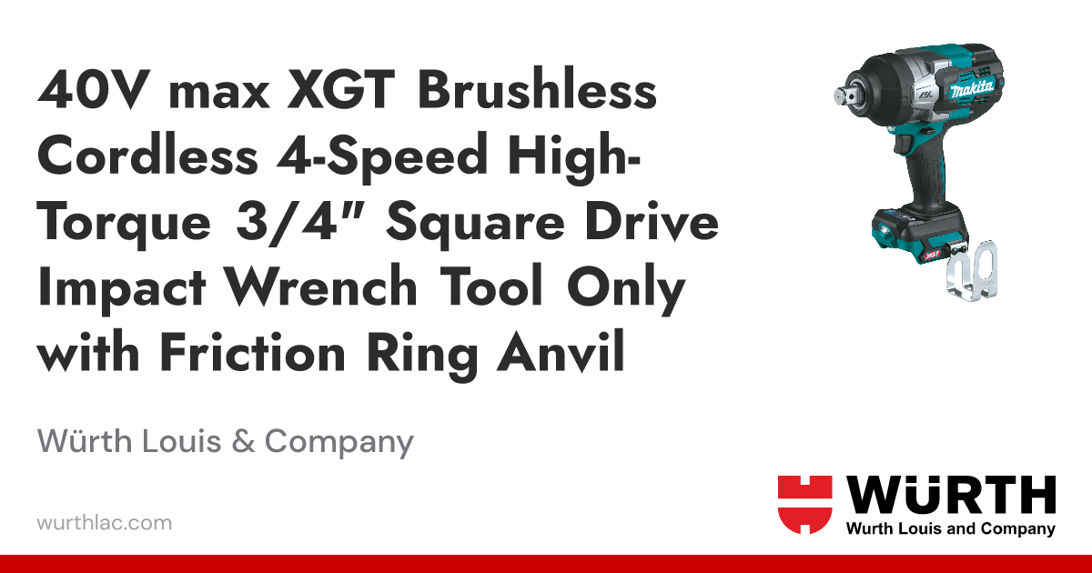 40V max XGT Brushless Cordless 4-Speed High-Torque 3/4" Square Drive ...