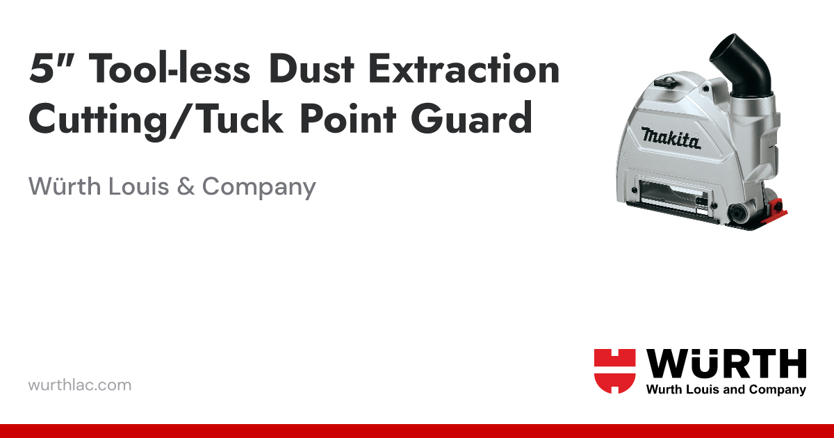 5" Tool-less Dust Extraction Cutting/Tuck Point Guard | Würth Louis ...