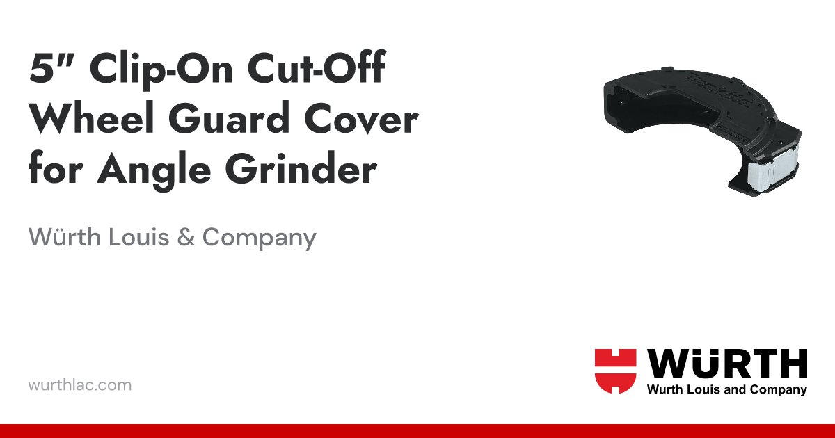 5" Clip-On Cut-Off Wheel Guard Cover for Angle Grinder | Würth Louis ...