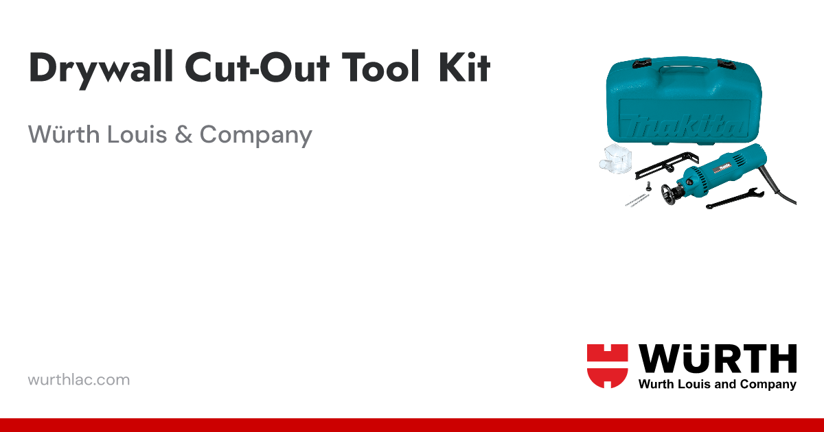 Drywall Cut-Out Tool Kit | Würth Louis & Company