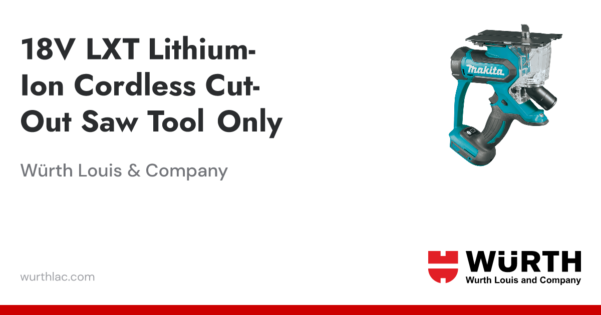 18V LXT Lithium-Ion Cordless Cut-Out Saw Tool Only | Würth Louis & Company