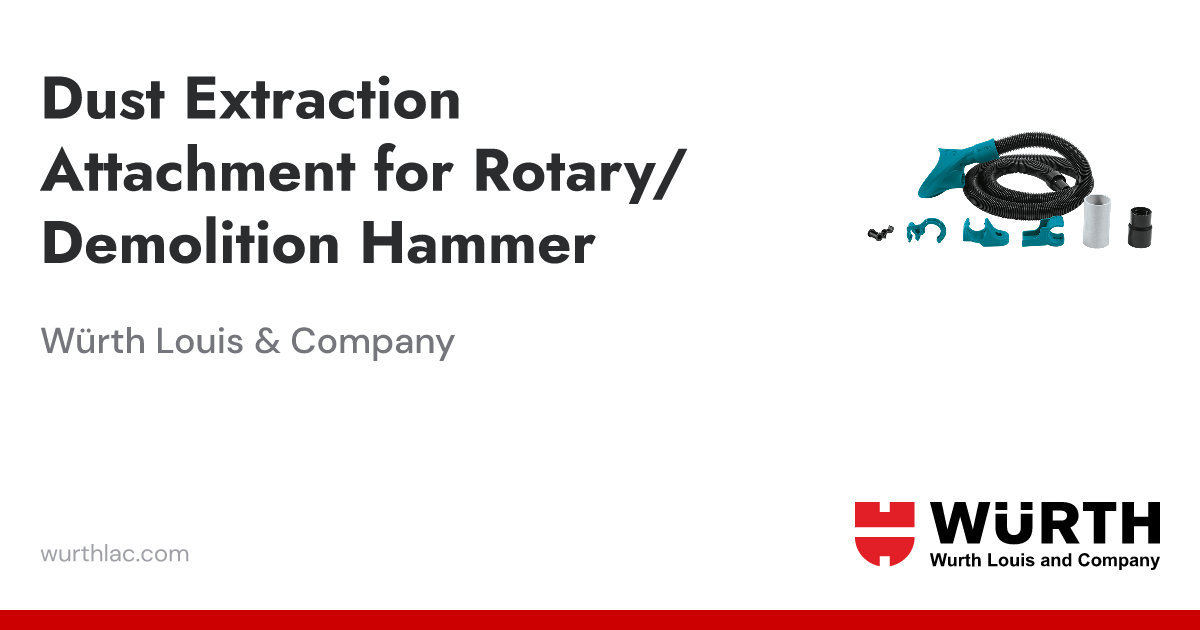 Dust Extraction Attachment for Rotary/Demolition Hammer | Würth Louis ...