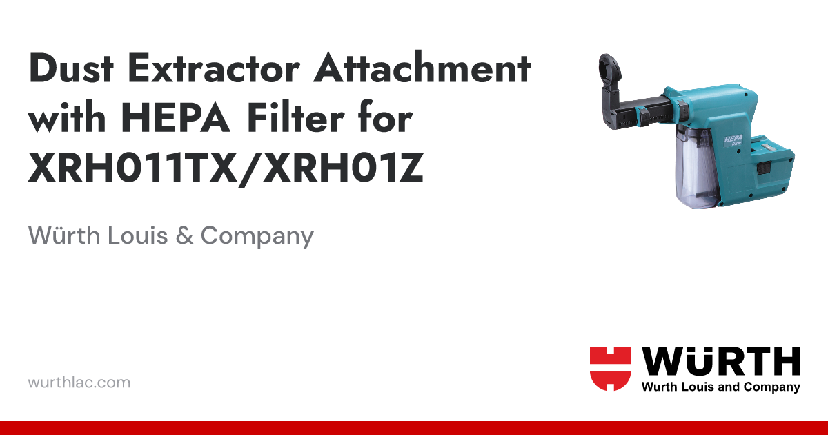 Dust Extractor Attachment with HEPA Filter for XRH011TX/XRH01Z | Würth ...
