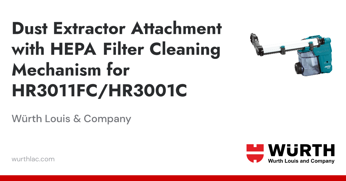 Dust Extractor Attachment with HEPA Filter Cleaning Mechanism for ...